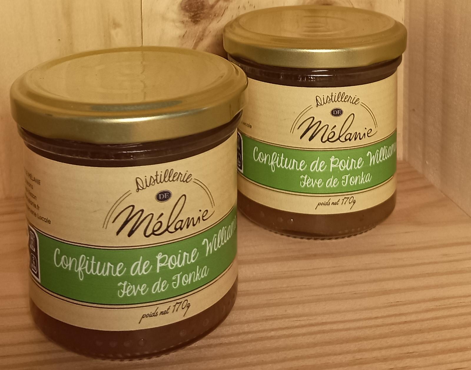 CONFITURE DE POIRE-WILLIAMS FEVE TONKA - Distillerie de Mélanie - eau ...